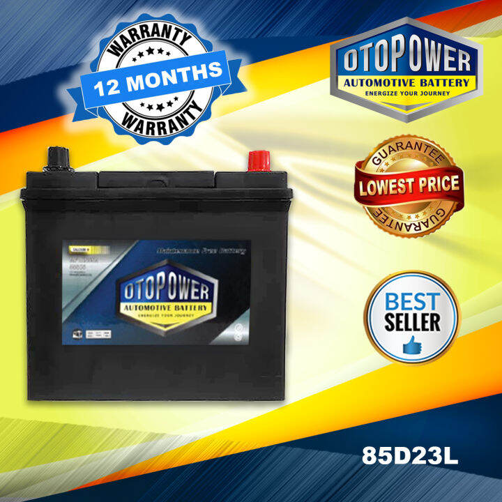 Otopower 85D23L Maintenance Free Battery Car Battery For Proton Preve ...