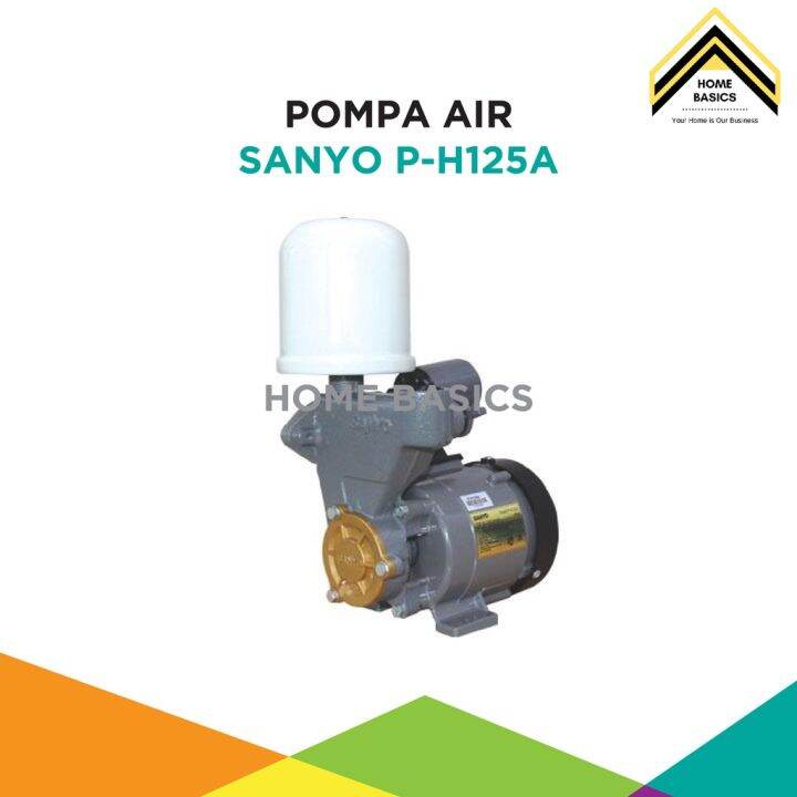Pompa Air Otomatis Sanyo PH-125 / P-H125A / Auto / Pompa Air Sumur Dangkal | Lazada Indonesia