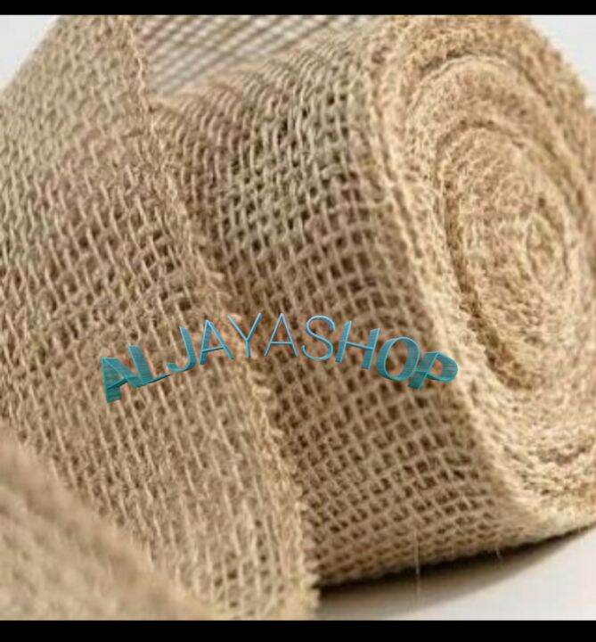 Kain Natural Jute Premium / Burlap / Goni Per Meter | Lazada Indonesia