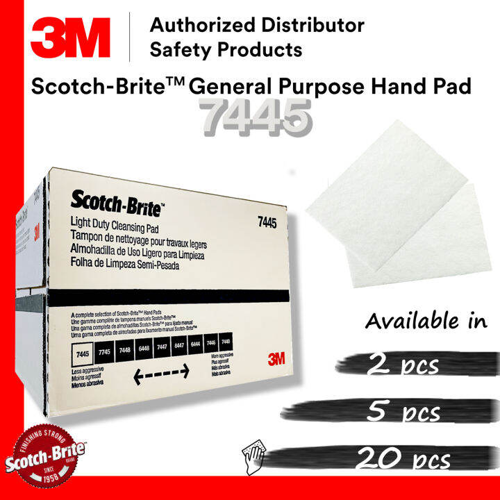 Scotch Brite 3m Light Duty Cleansing Pad 7445 ส ขาว | Shelly Lighting