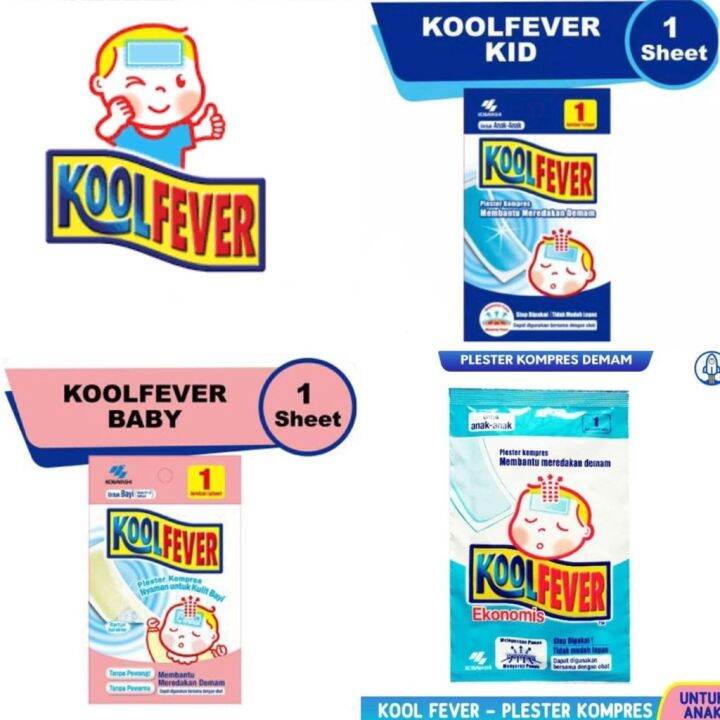 KOOLFEVER / KOOL FEVER / COOL FEVER Bayi | Anak-anak | Kool Fever | Plester Kompres Demam ...