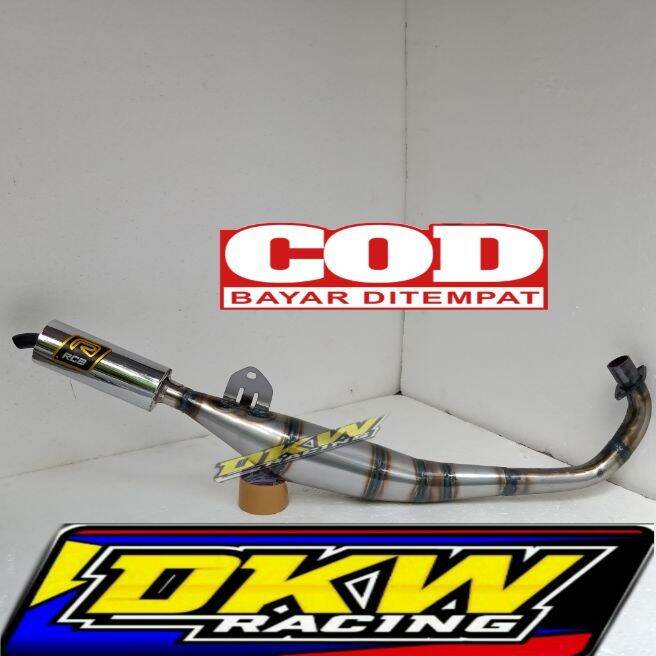 knalpot satria 2tak satria lumba satria hiu standar racing rcb | Lazada ...