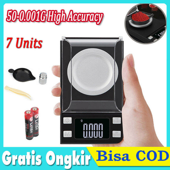 Timbangan LCD Display Presisi Mini Portable Timbangan Perhiasan ...