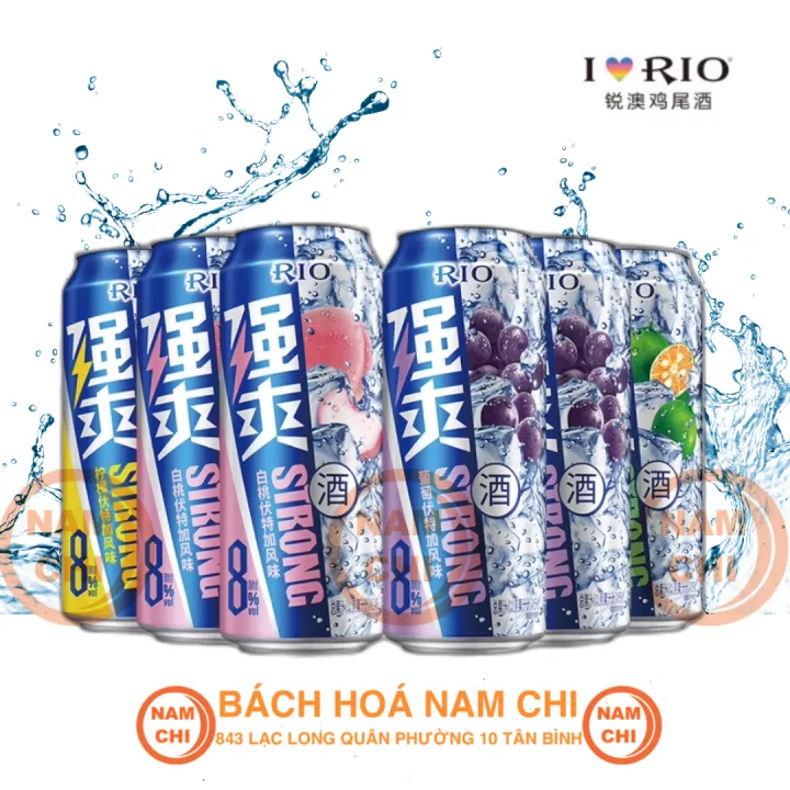 [LON 330ML] Nước Trái Cây Lên Men RIO STRONG Có Cồn ( 8% ) Sảng Khoái ...