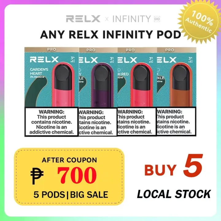 [Any 5 Pods for 700]Relx Infinity Pro Pods ( Relx 4 The Win ...