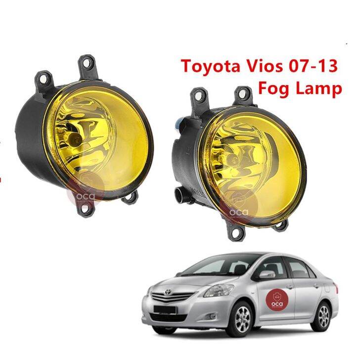 （yellow lens）TOYOTA VIOS gen2 2008 2009 2010 2011 2012 2013 fog lamp fog light front bumper lamp ...