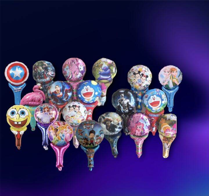 balon foil pentung bulat karakter / balon pentung / foil pentung ...