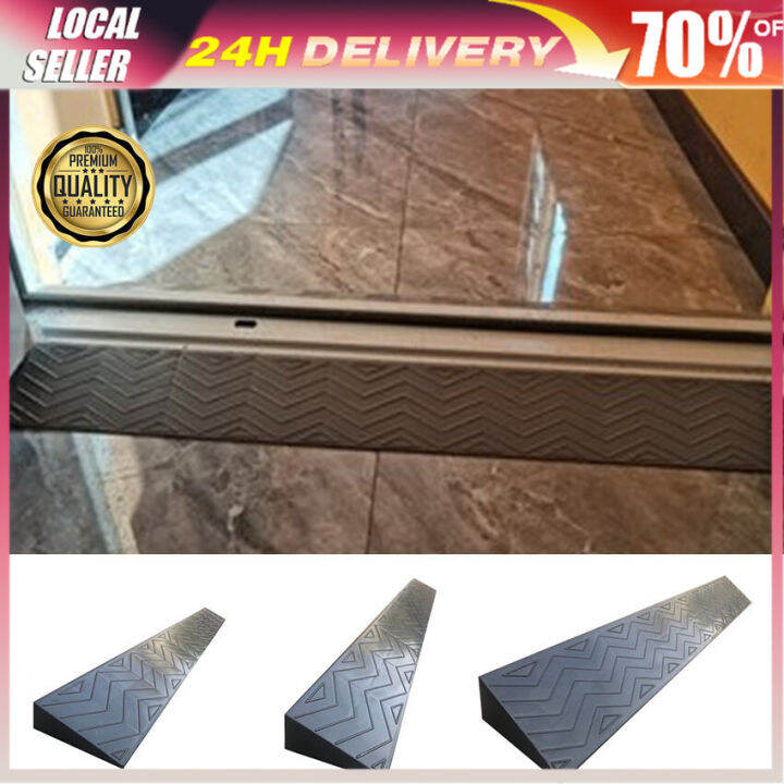 wheelchair ramp portable Step Curb Ramp Mat PE Plastic Heavy Duty 2-6CM ...