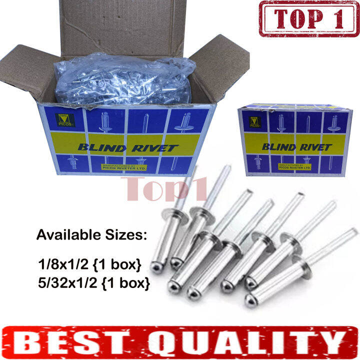 Blind Rivet BEST QUALITY HD PLCUS Aluminum 1/8x1/2 {Sold per box} 5/32x ...