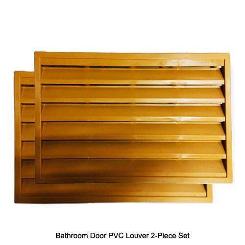 heat sell Bathroom Door PVC Louver 2-Piece Set (Available in Brown and ...