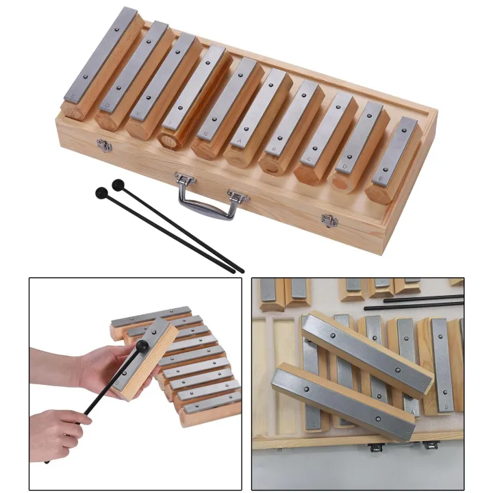 BolehDeals 10โน้ต Xylophone น่ารักสดใสเสียงของเล่นดนตรี10คีย์เด็ก | Lazada.co.th