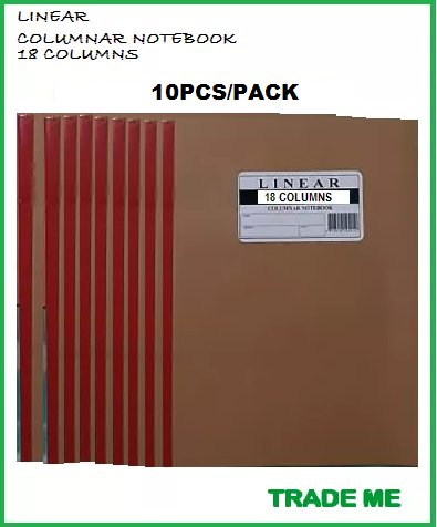 LINEAR COLUMNAR NOTEBOOK 20 COLUMNS-10PCS/PACK | Lazada PH
