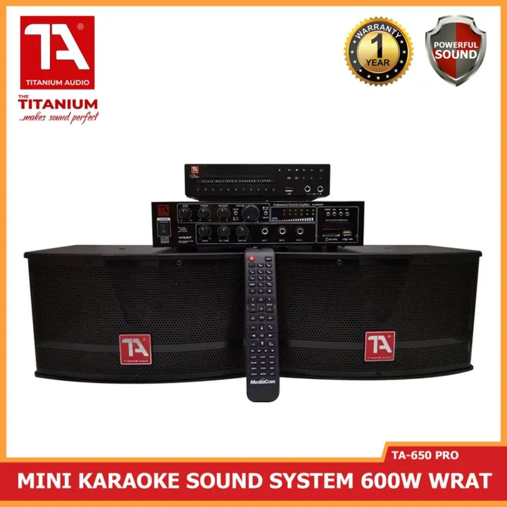 Titanium Audio Mini Karaoke System 600W WRAT / Mini Sound System 600W ...