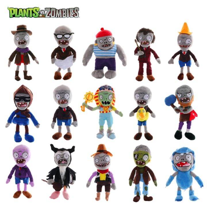 Plants VS Zombies 30cm Stuffed Plush Doll Toys Conehead Zombie ...