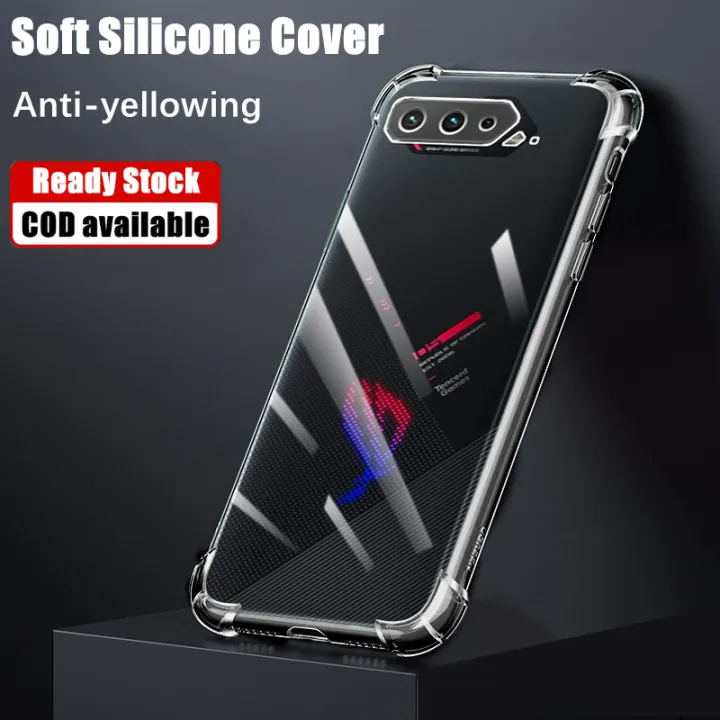 สำหรับ Asus ROG Phone 5 Ultimate Shock-Absorbing Ultra Clear Jelly Case ...