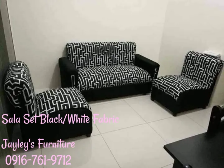 Sala Set Fabric Black/White | Lazada PH
