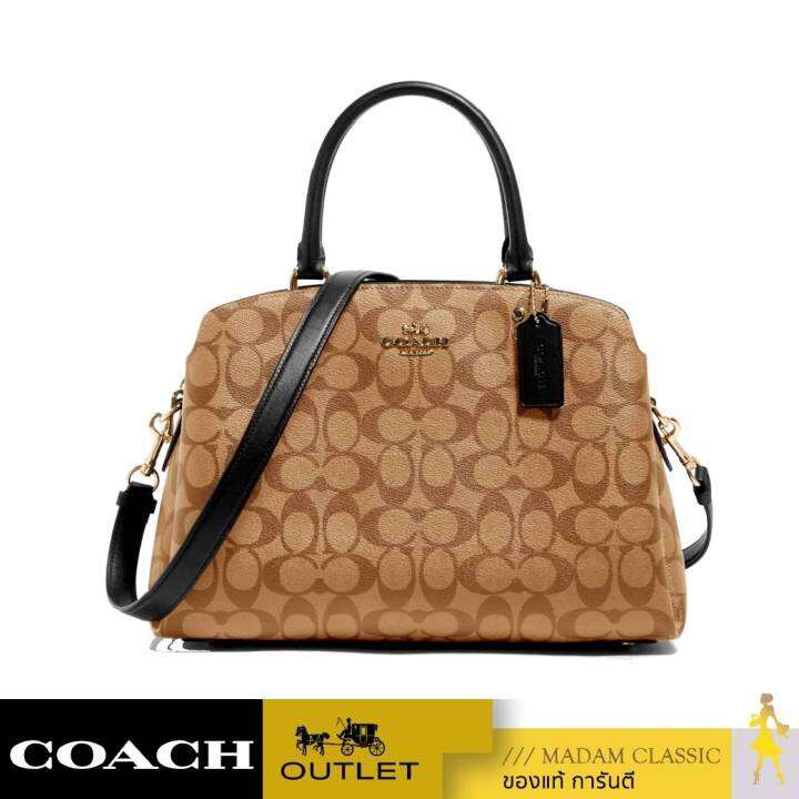 กระเป๋าสะพายข้าง COACH 91495 LILLIE CARRYALL IN SIGNATURE CANVAS (IMCBI ...