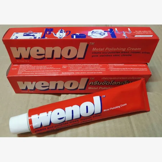 ครีมขัดโลหะวีนอล Wenol 100 G. ยาขัดเงา ยาขัดคราบ เครื่องเงิน ทองเหลือง ...