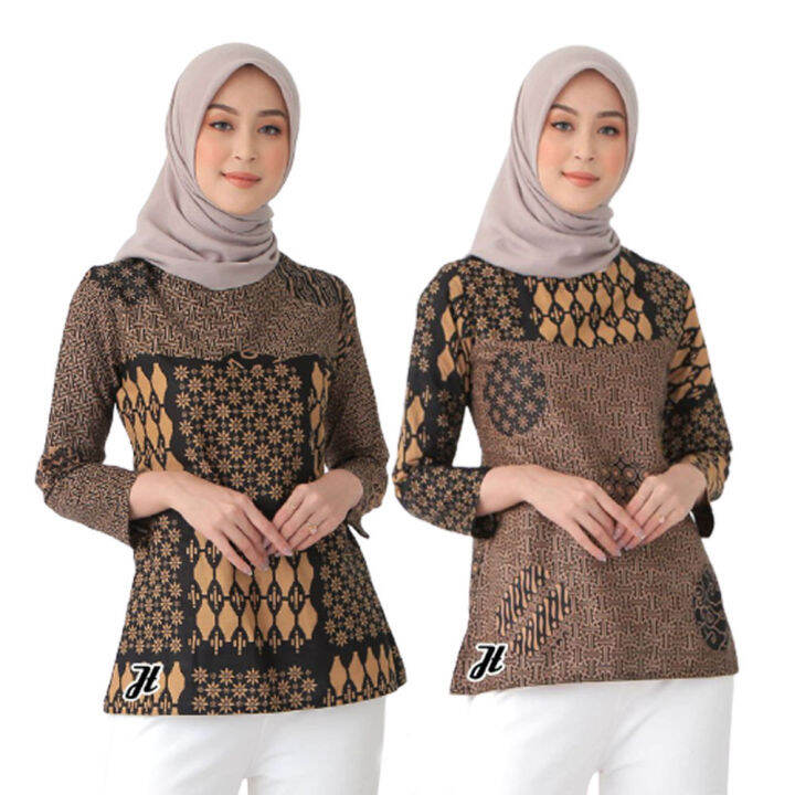 Baju Batik Remaja Blus Kombinasi/Seling Seragam Kerja Terbaru 2022 | Lazada Indonesia