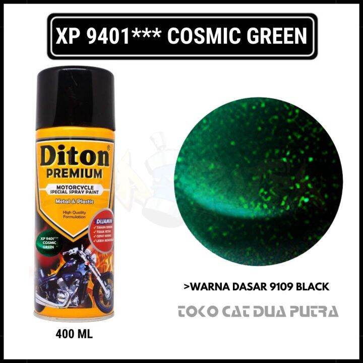 Diton Premium 400ml XP 9401 Xirallic Premium Cosmic Green | Lazada ...