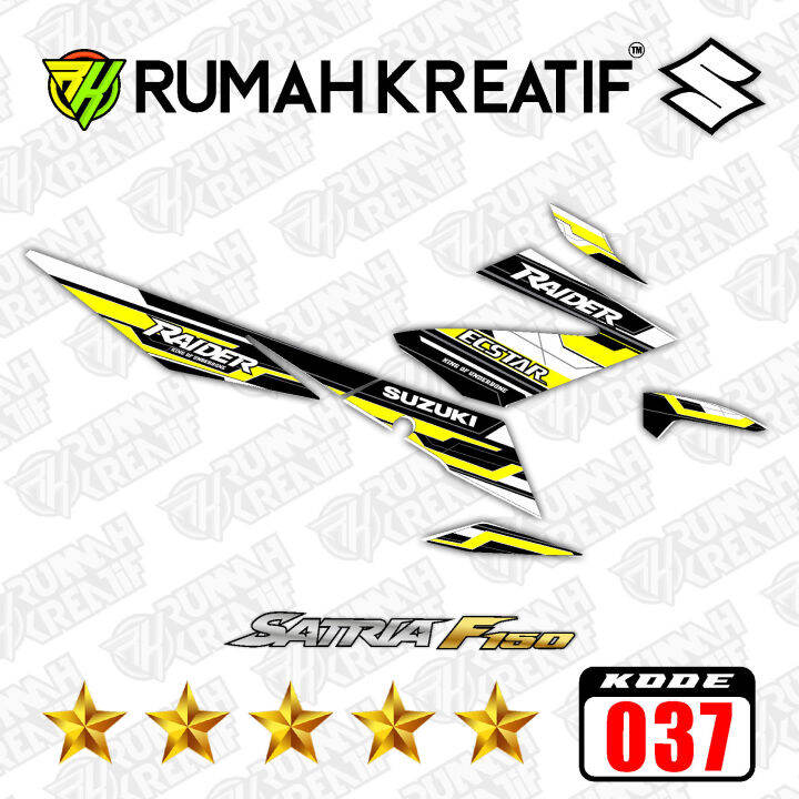 STIKER SATRIA FU 2016-2019 INJEKSI STICKER MOTOR STICKER VARIASI DECAL ...