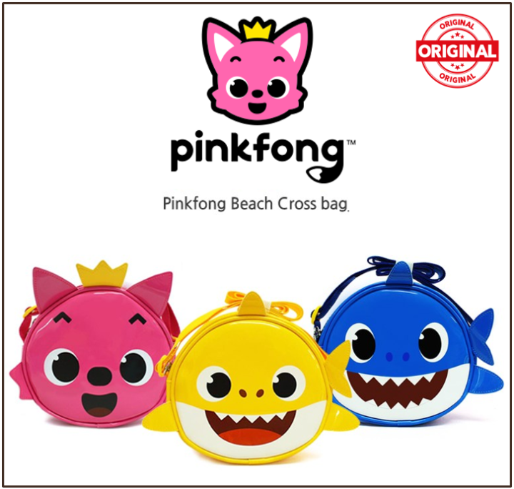 Pinkfong Beach Cross bag (Babyshark/Pinkfong/Dadshark) MADE IN KOREA ...
