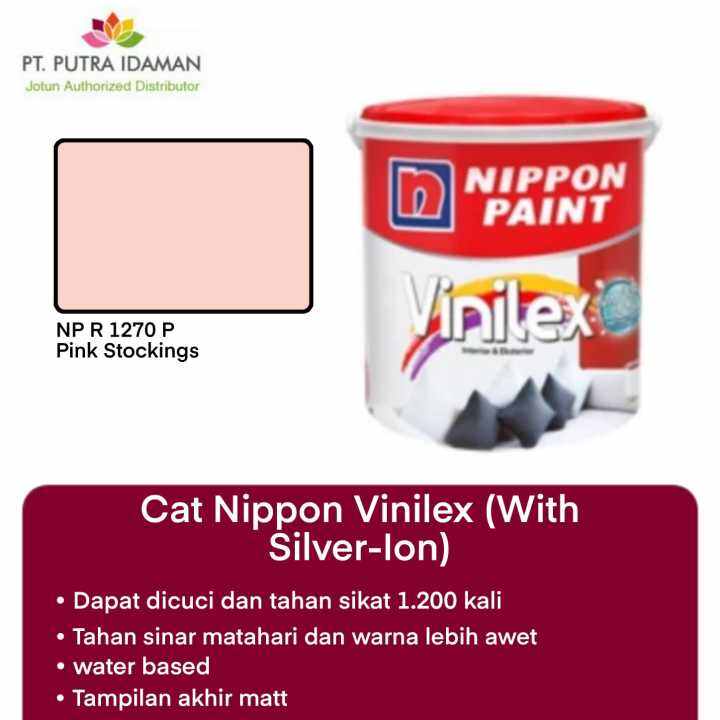 CAT INTERIOR NIPPON PAINT VINILEX - PINK STOCKINGS R 1270P | Lazada ...