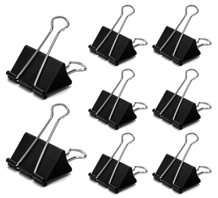BLACK BINDER CLIPS 12 pieces 1 dozen | Lazada PH