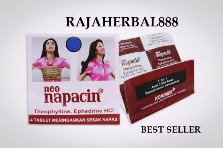EXP 3-2023 NEO NAPACIN 4'S MENGATASI ASMA / OBAT ASMA / NEO NAPACIN ...
