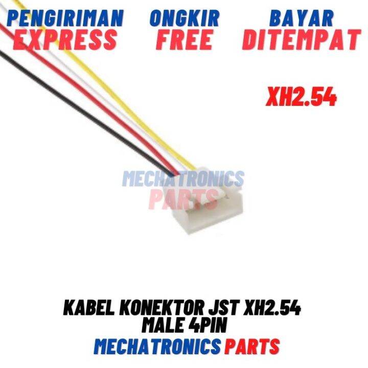 Kabel Konektor JST XH2.54 Male 4Pin Soket Socket XH 2.54mm 4P 4 Pin ...