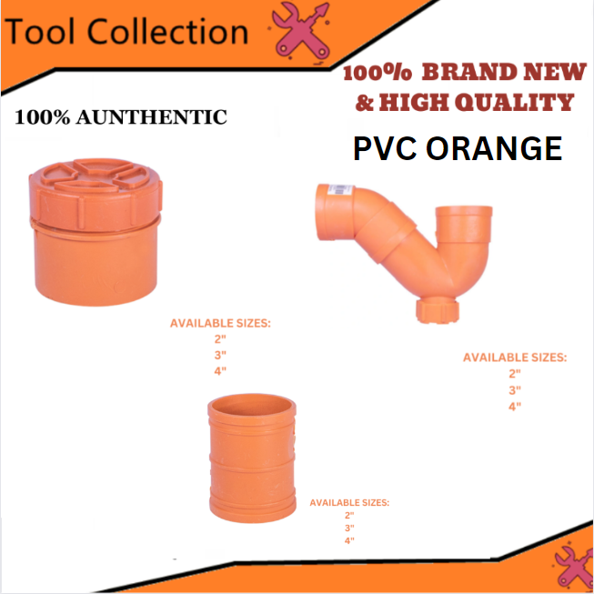 TOOL COLLECTION ORANG PVC P TRAP CLEAN OUT COUPLING PVC ORANGE | Lazada PH