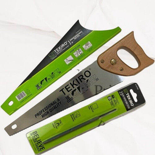 Tekiro Gergaji Tangan Gagang Kayu 3 mata 20 Inch | Lazada Indonesia