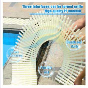 Swimming Pool Overflow Grid Non-slip Board Water Drain Grille pvc ...