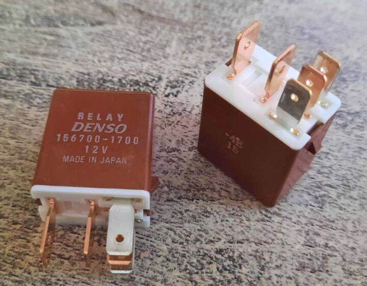 Relay denso 156700-1700 5 ขา 12V 30A คอนแทกทองแดงแท้ รีเลย์รถยนต์ Made ...