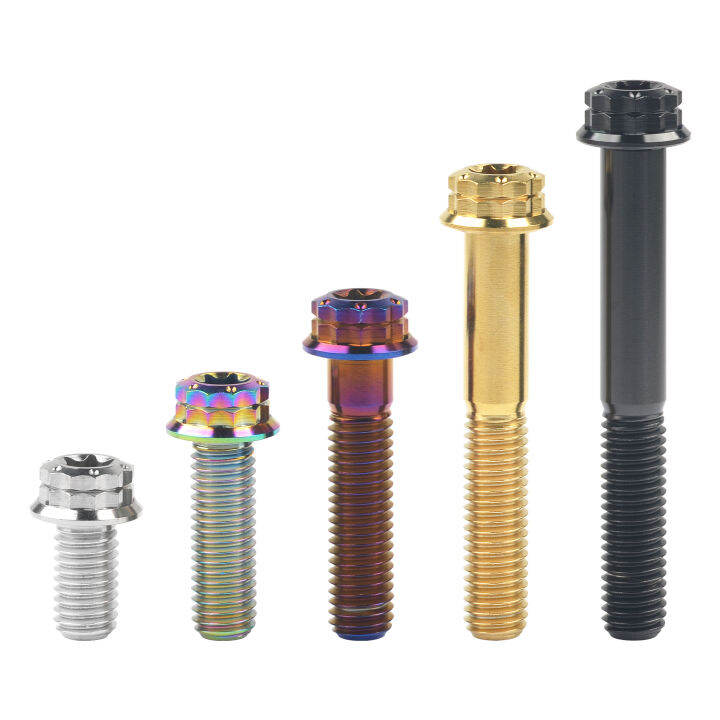 Wanyifa Titanium Screw M8 Internal T40 Torx External 12 Points Flange ...
