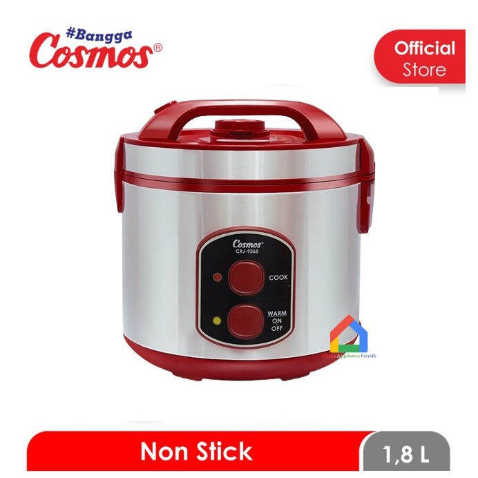 Magic Com Cosmos Stainless CRJ 9368 / Rice Cooker Cosmos Stainless CRJ ...