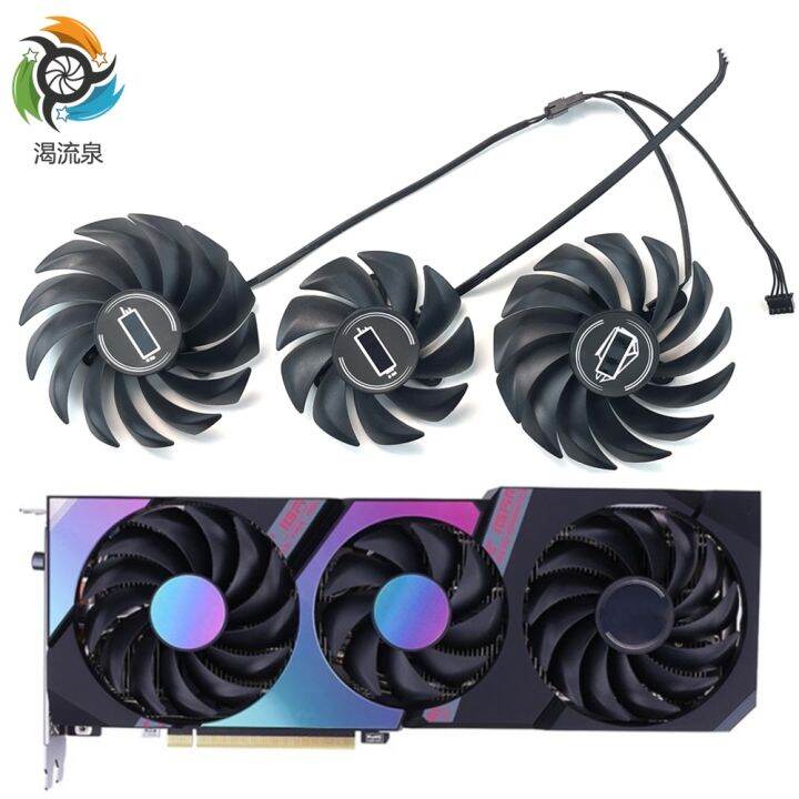 【CW】 New Graphics card cooling fan DC12V 4Pin RTX3070 RTX3080 for ...