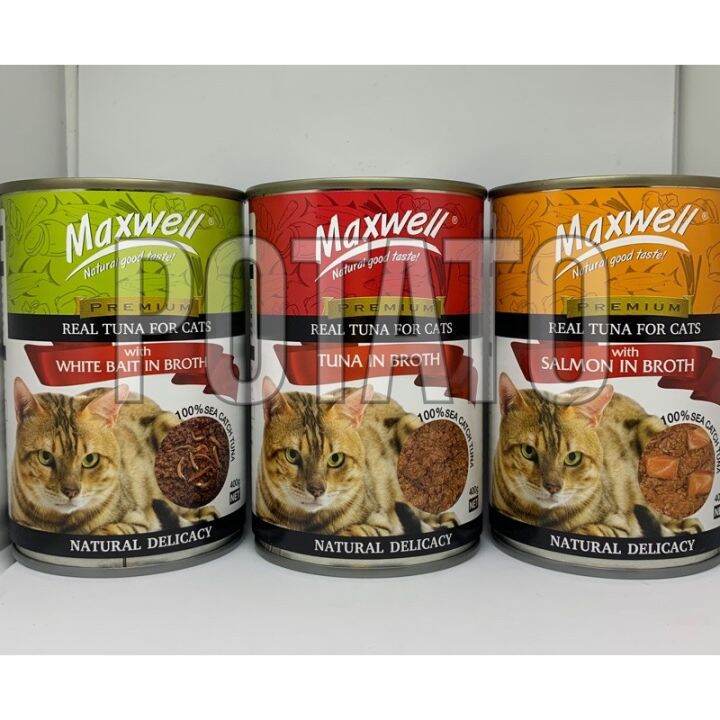 MAXWELL REAL TUNA CAT WET FOOD 400g♭ | Lazada PH