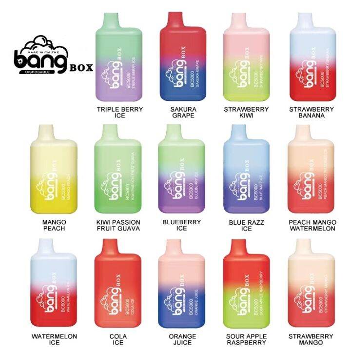 NEW BANG BOX Disposable Puffs PLUS 5000 Puffs Device Vape Disposable ...