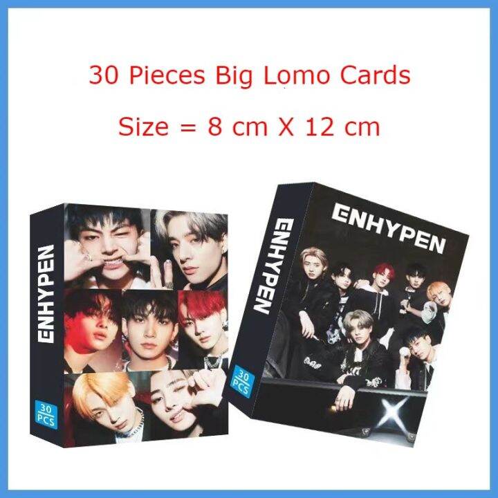 ENHYPEN 30 PIECES BIG LOMO CARDS 3R Size | Lazada PH