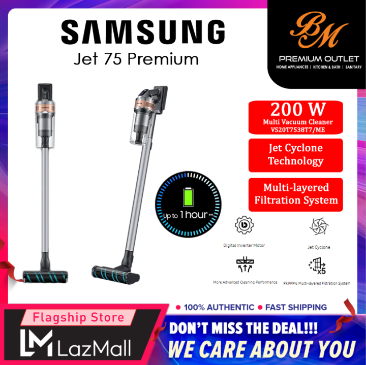 Samsung Jet 75 Premium Gold up to 200W / Inverter / Washable Dustbin ...