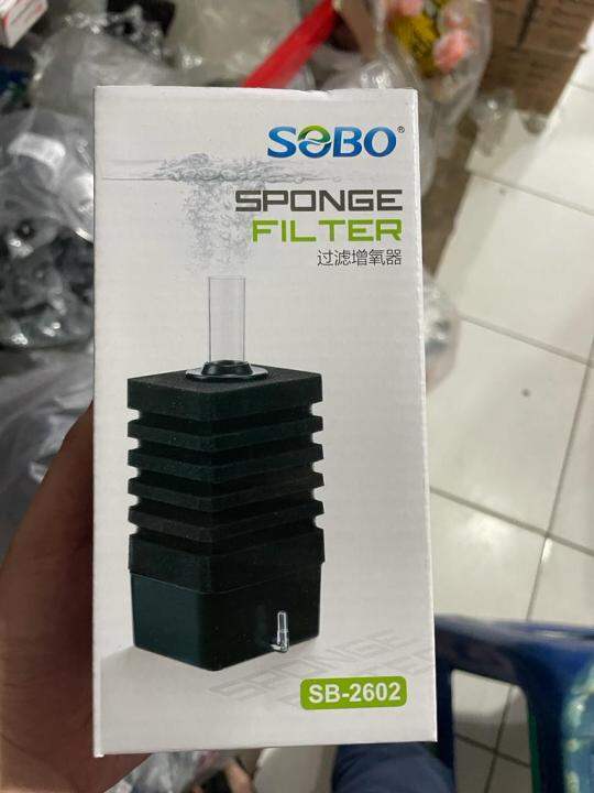 Sponge Filter Sobo SB-2602 Filter Air Aquarium Sponge | Lazada Indonesia
