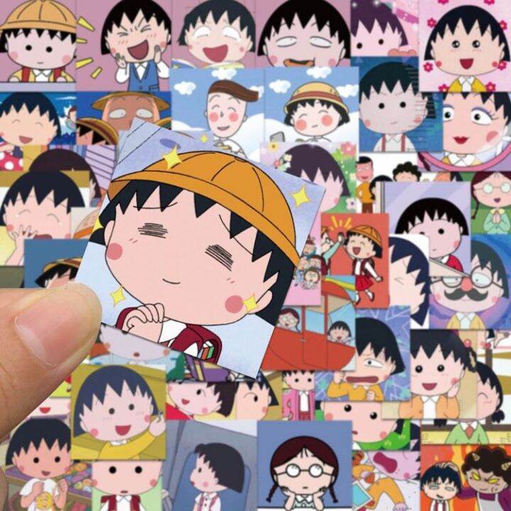STICKER VINIL ISI 50 PCS CHIBI MARUKO CHAN 2 ANTI AIR AESTHETIC BOTTLE | Lazada Indonesia