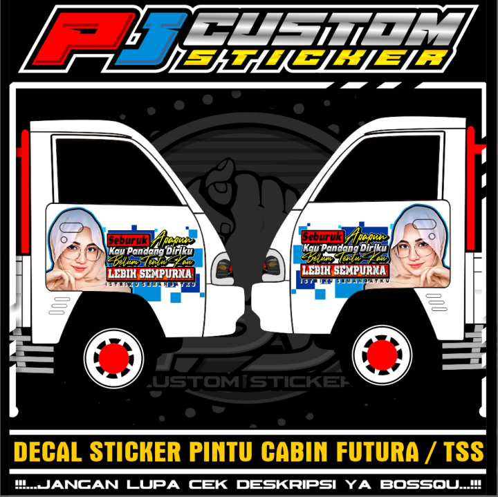 decal sticker pintu futura / setiker pintu tss / futura / decal ...