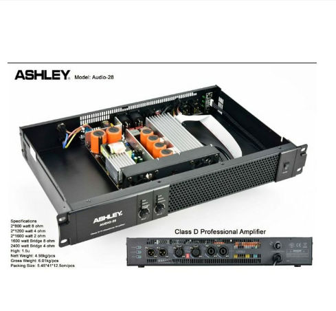 Power Amplifier Ashley Audio28 Original Ampli 2 Channel Class D Ashley ...