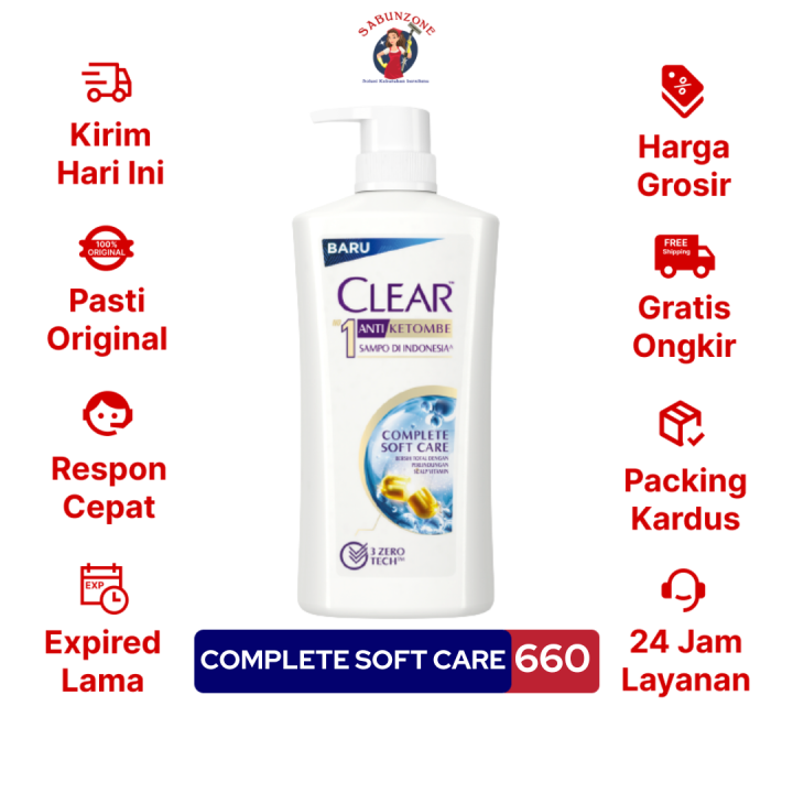 Shampo Clear Complete Soft Care 660 ml | Lazada Indonesia
