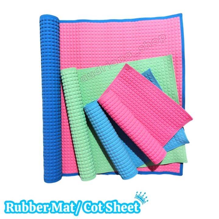 ★Rubber Mat | Changing pad | Baby Air-filled Rubber Cot sheet | Baby ...