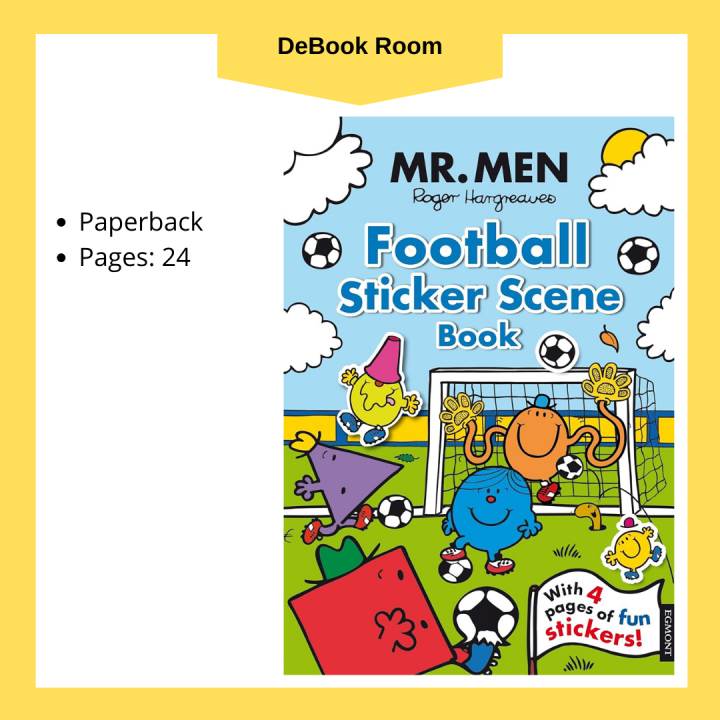 Mr. Men Football Children's Sticker Activity Book | Lazada