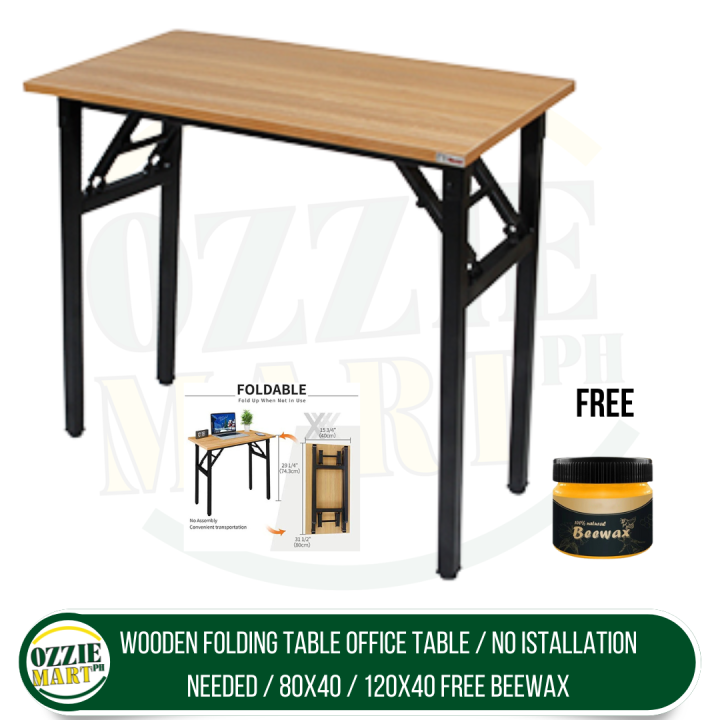 OZZIEMART.PH Folding Desk Home Office Furniture Study Desk 80 X 40 X 75 ...