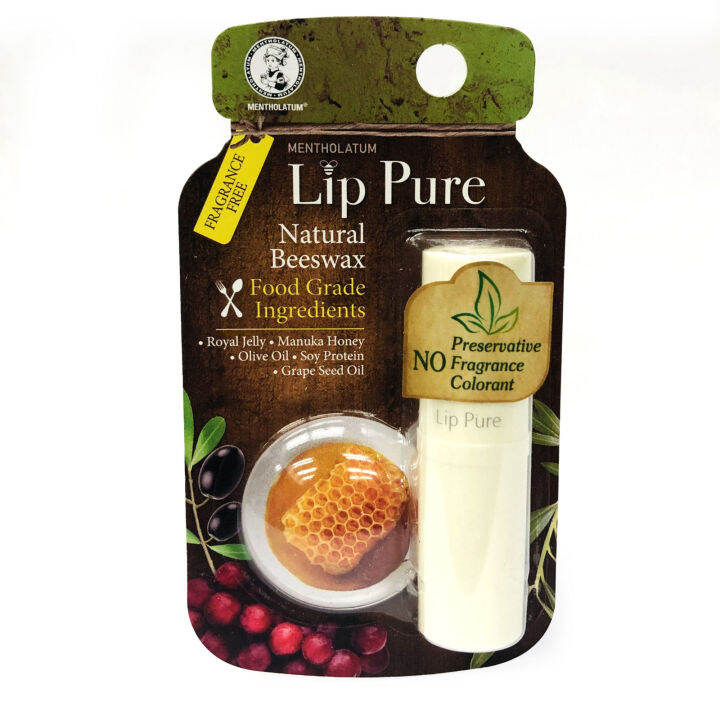 Mentholatum Lip Pure Lipbalm Fragrance Free 4g | Lazada